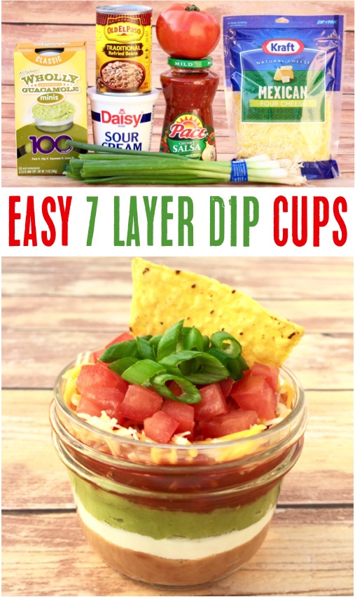 Individual Seven Layer Dip Cups Recipe 7 Easy Ingredients Never